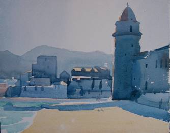 BARRY KEENE GALLERY Nick Poullis A.R.B.S.A. New watercolours collioure ...